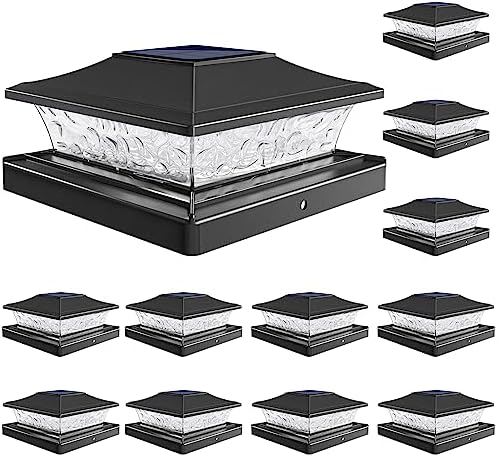 VOLISUN Solar Post Cap Lights Outdoor 4x4/6x6 Wooden/Vinyl Fence Post ...