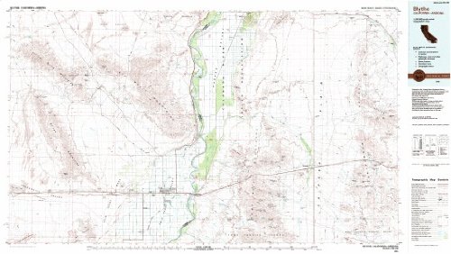 Blythe, California-Arizona 1:100,000-scale Metric Topographic Map (30 x ...