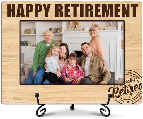 Amazon.com - ukebobo Happy Retirement Picture Frames, Officially ...