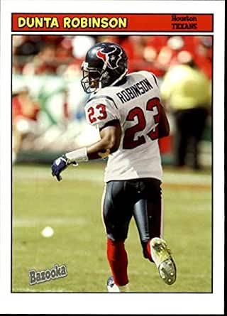 Amazon.com: 2005 Bazooka #45 Dunta Robinson NFL Football Trading Card ...