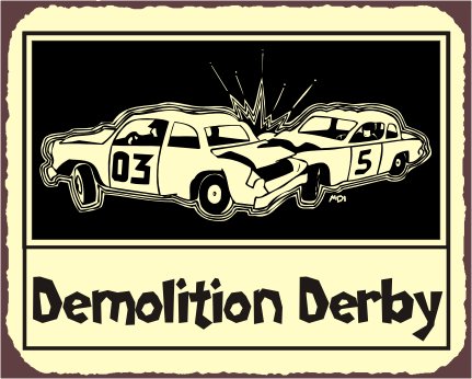 Demolition Derby Graphics Sjabloon Demolition Derby Flyer