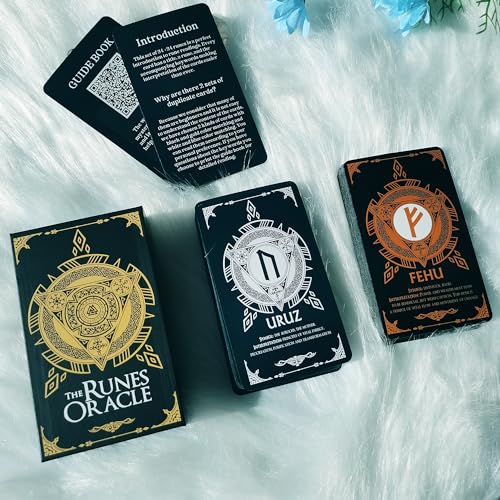 Snapklik.com : Han Yu Bowen Oracle Cards - Dual Color Runes Tarot Deck ...