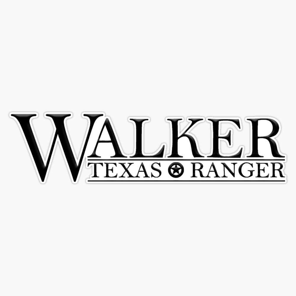 Amazon.com - Walker Texas Ranger Logo Black Sticker Vinyl Bumper ...