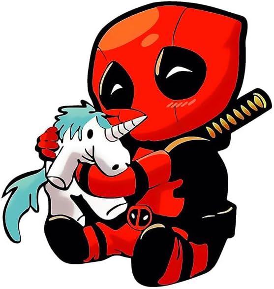 Amazon.com: Baby Deadpool and The Cow, Sticker Baby on Board ...