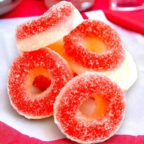 Snapklik.com : Premium Strawberry Rings -1.5 Lbs Delicious Strawberry Flavor Soft Sweet Gummy ...