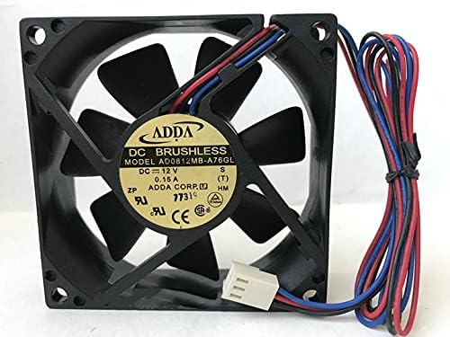 Amazon.com: for AD0812MB-A76GL DC12V 0.15A 8025 3-Wire Cooling Fan ...