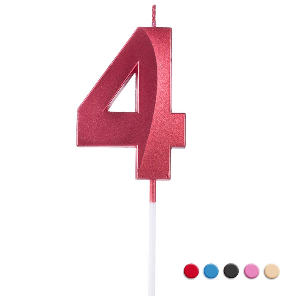 Birthday Candles Extended Big Number Candle Multicolor 3D Design Cake ...