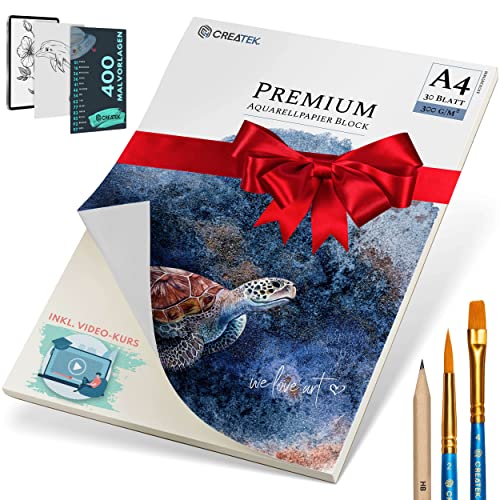 Eine komplette Bilderwand mit gemalten Aquarellbildern - zauberhaftbunt.de