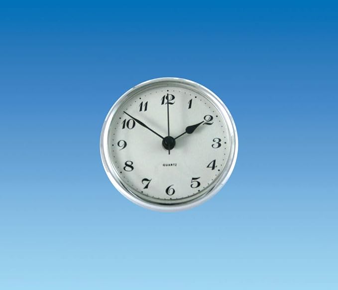 Caravan / Motorhome Quartz Caravan Clock 72mm round Chrome Bezel ...