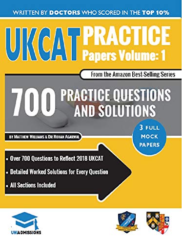 Amazon.co.jp: UKCAT Practice Papers Volume One: 3 Full Mock Papers, 700 ...