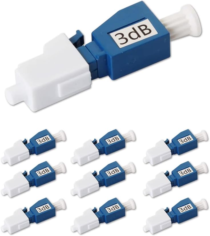 LC/UPC Fiber Optic Attenuator 3dB, in-Line Attenuator, Male/Female, Single-Mode Fixed, dB ...