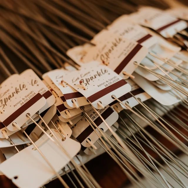 Amazon.com: Custom Sparkler Tags with Match Holder and Striker Send Off ...