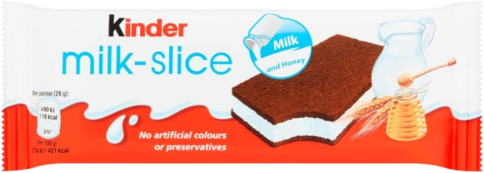 Kinder Milk-Slice Chilled Snack, 28g : Amazon.co.uk: Grocery