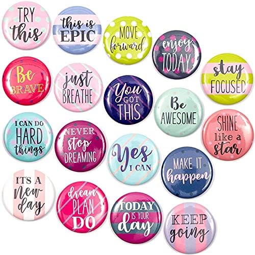 Amazon.com: Paper Junkie 18 Pack Colorful Inspirational Magnets for ...