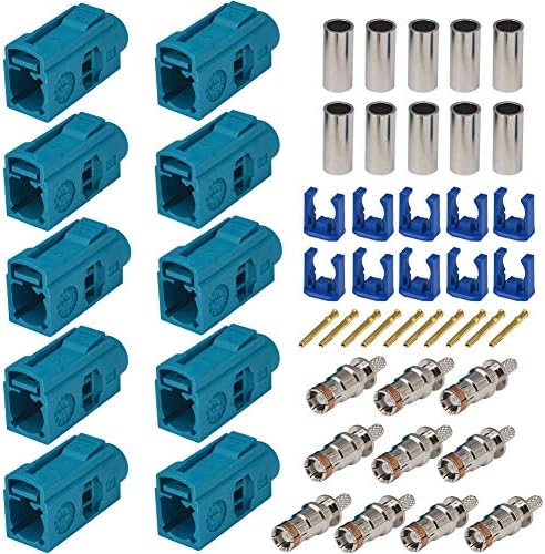 onelinkmore GPS Antenna Fakra Adapter Fakra Z Female Crimp Connector Fakra Z Waterblue/5021 ...