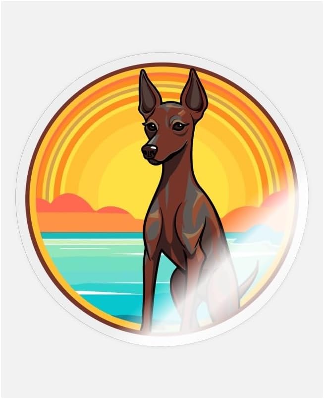 Amazon.com - Xoloitzcuintli Dog Breed Cartoon Kawaii Clipart on Sticker ...