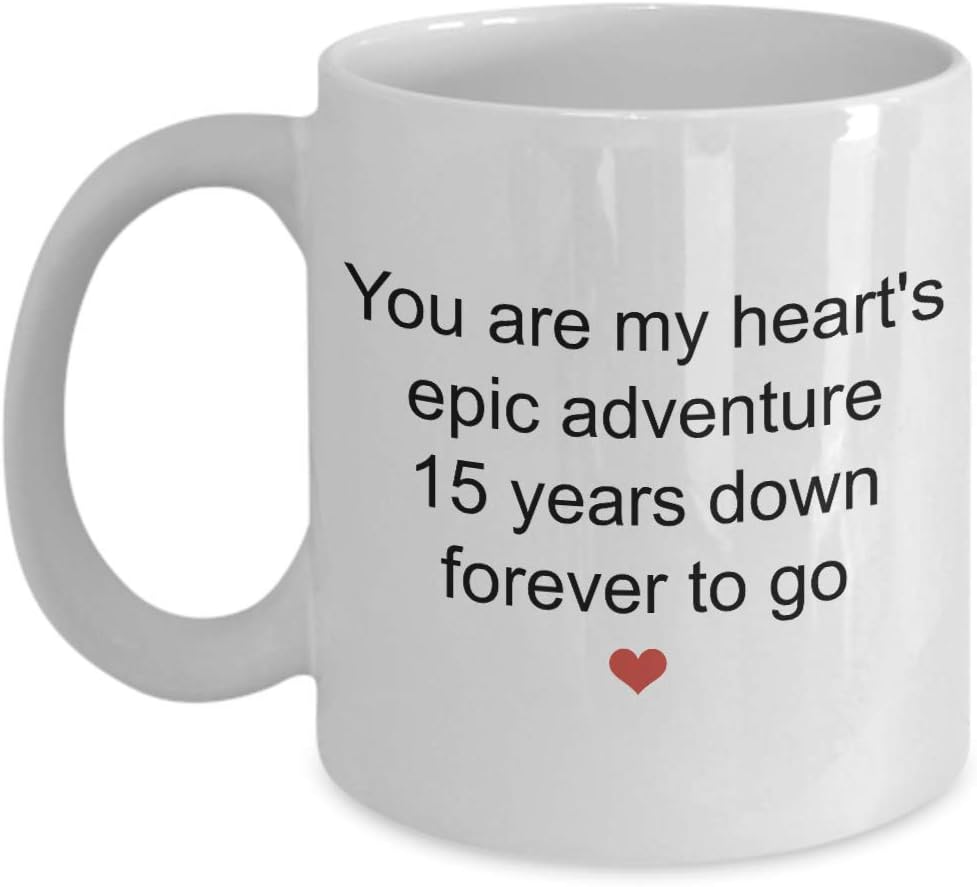 Amazon 15 Year Anniversary Mug For Him Or Her You Are My Heart s amazon-15-year-anniversary-mug-for-him-or-her-you-are-my-heart-s