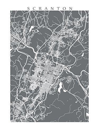 Amazon.com: Scranton Map Print : Home & Kitchen