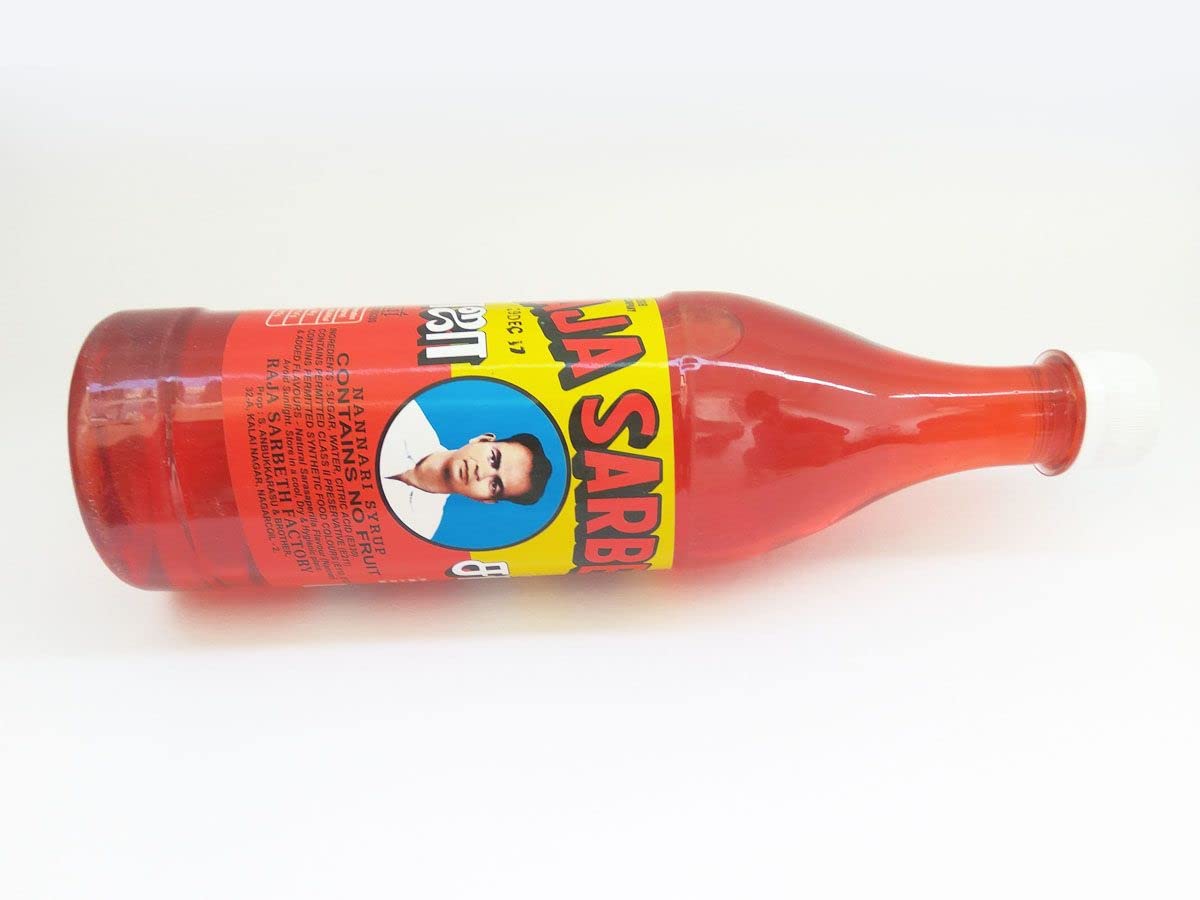 Raja Sarbet Red Nannari Sharbath Syrup 700 Ml X Pack | Desertcart ...