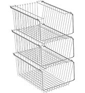 Amazon.com - blitzlabs Wire Storage Baskets Stackable Refrigerator ...