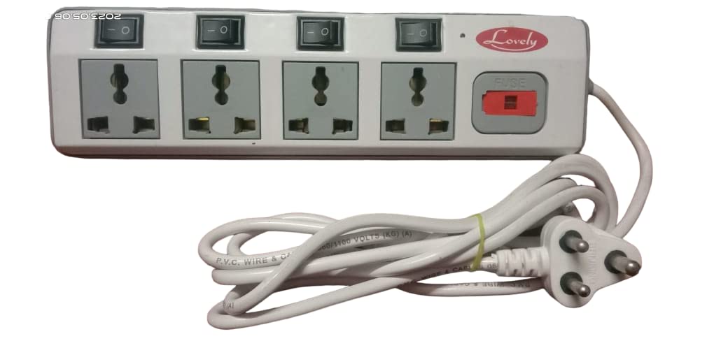 Buy ASM 4 Way Power Strip, Extension Board Multi Plug with Individual ...