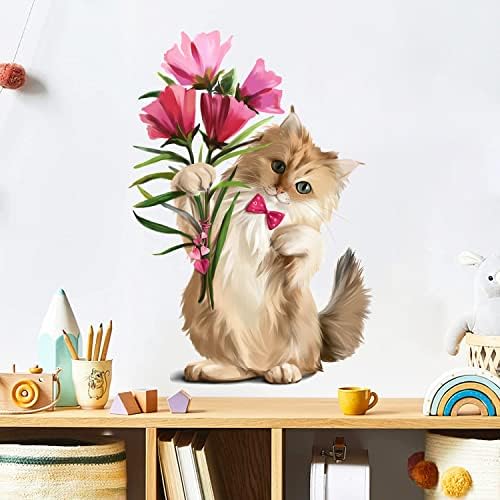 Amazon.com: 11PCS New 3D Removable Cartoon Animal Cats Large Wall ...
