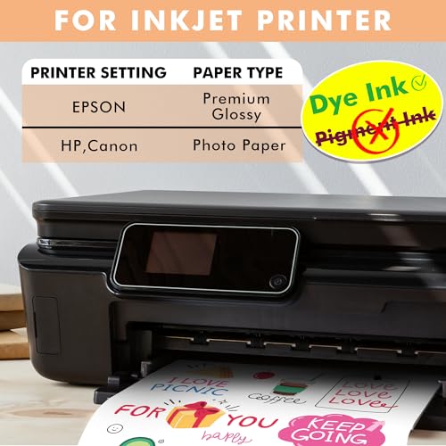 Snapklik.com : Clear Sticker Paper For Inkjet Printers, Waterproof ...