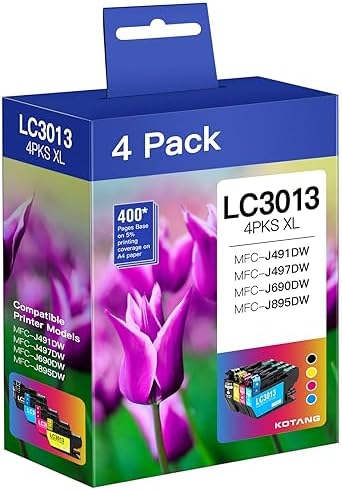 KOTANG LC3013 LC3011 Ink Cartridges Compatible for Brother LC3013XL ...