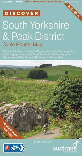 South Yorkshire & Peak District Cycle Routes Map (Sustrans National ...