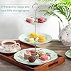 Amazon.com | BTaT 3-Tier Porcelain Dessert Tower, Green Afternoon Tea ...