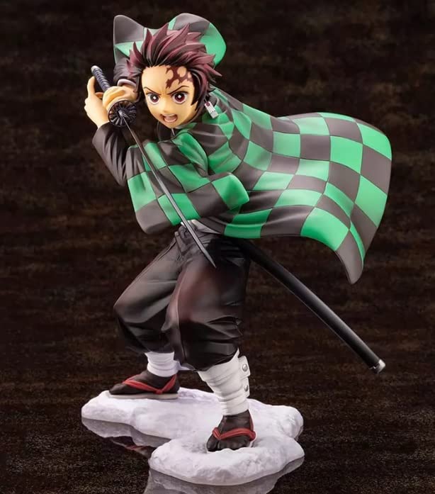 Buy Blue Aura Demon Slayer Tanjiro Kamado Action Figure | Height 15CM ...