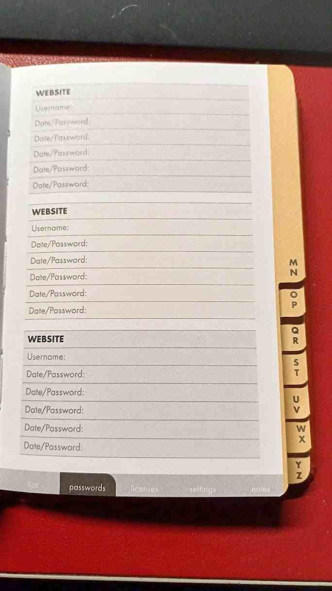 Internet Password Logbook (Cognac Leatherette): Keep Track Of ...