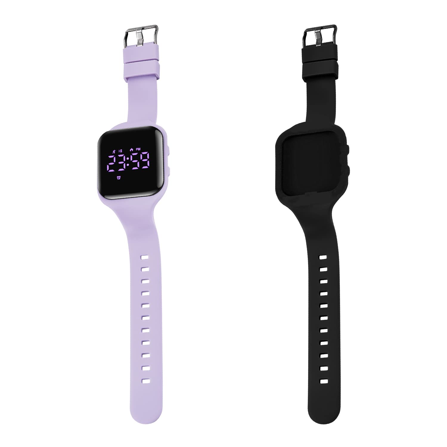 Amazon.com: A ALPS Lightpurple Square Watch Plus Lightpurple Square ...