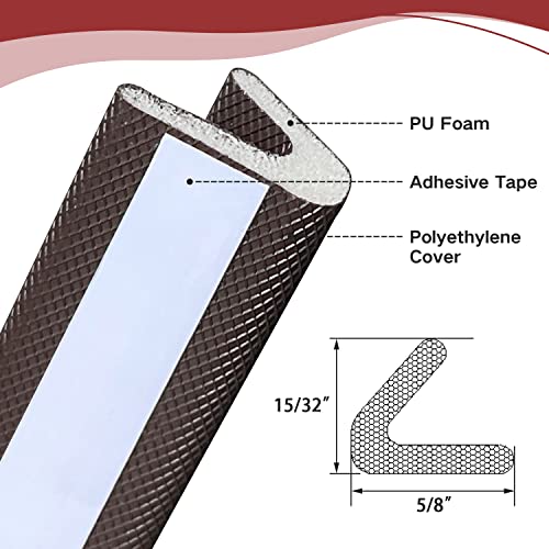 Snapklik.com : Door Frame Weather Stripping, Self Adhesive Weather ...