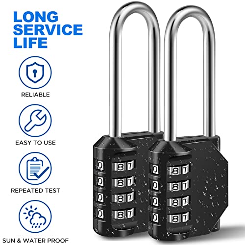 Snapklik.com : Combination Lock, 4 Digit Combination Padlock For School ...