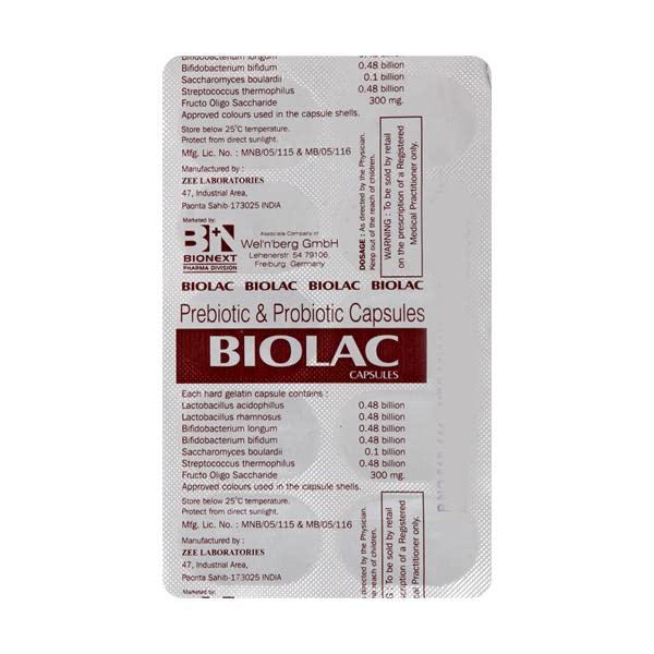 Biolac - Strip of 10 Capsules : Amazon.in: Health & Personal Care