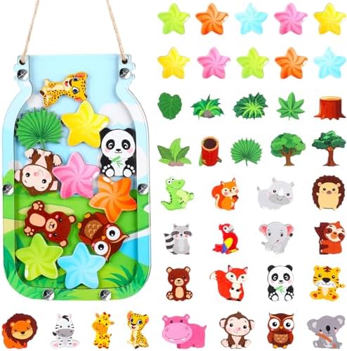 Amazon.com : Treela Jungle Animal Reward Mason Jar for Kids Bulletin ...