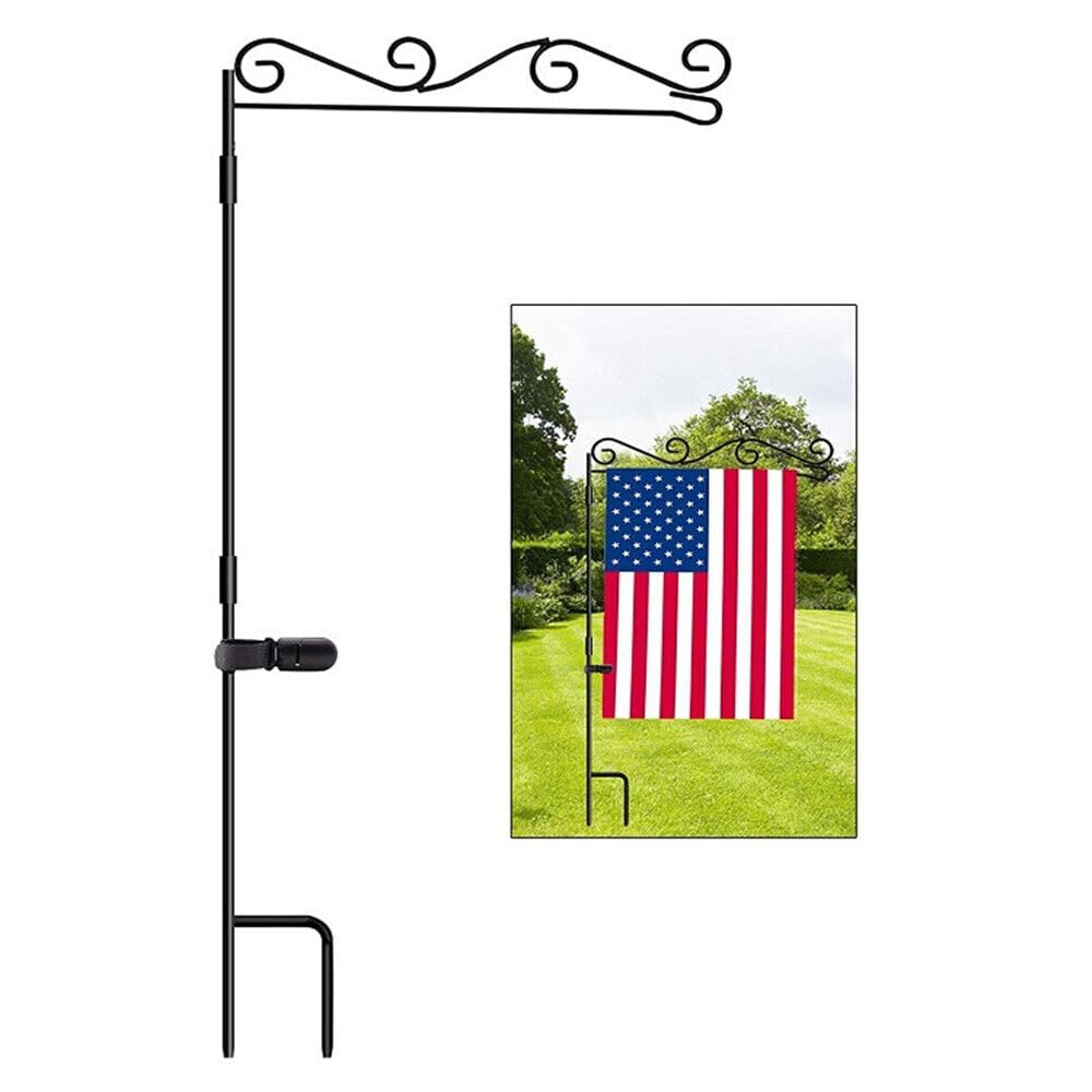 Amazon.com : peak motion Garden Flag Stand Holder Pole, Yard Flag Stand ...