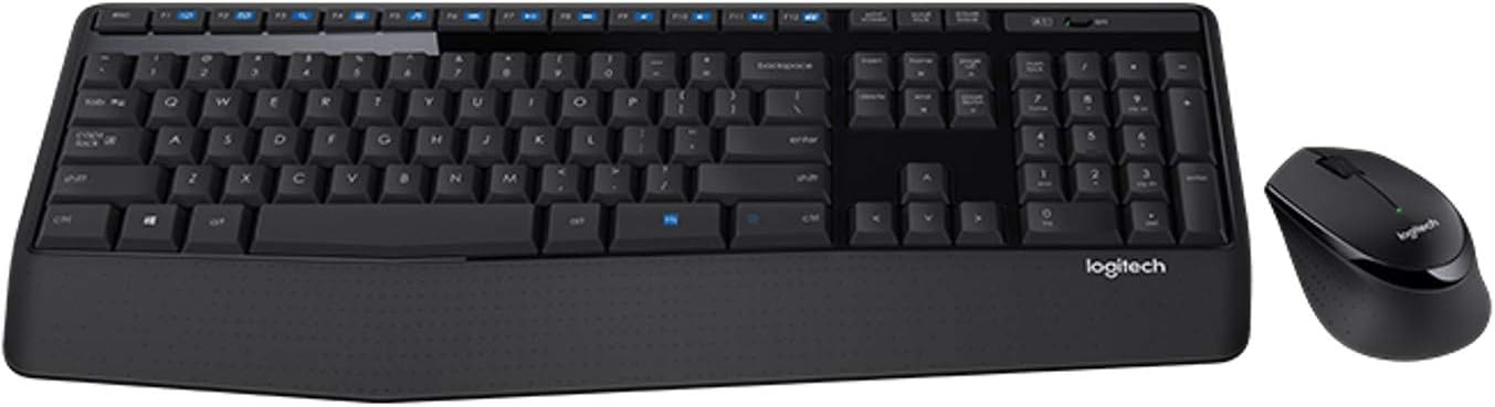 Amazon.com: Logitech MK345 Keyboard & Mouse - USB Wireless RF - USB ...