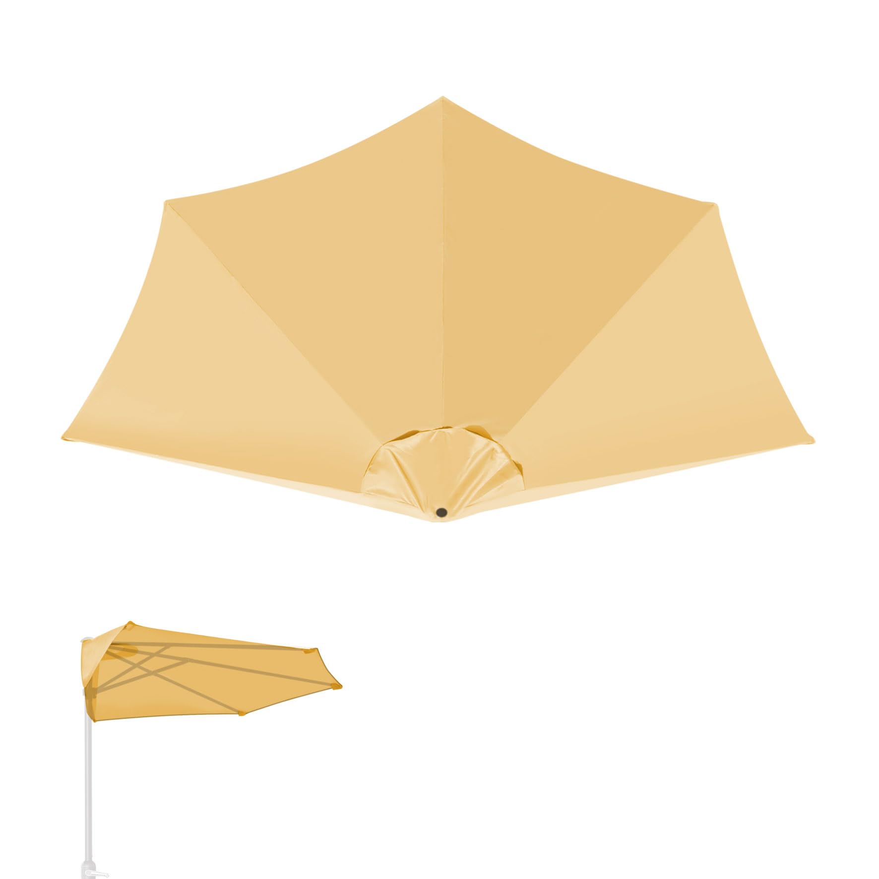 Amazon.com : YardGrow Umbrella Canopy Replacement for 9ft 5 Ribs Half ...