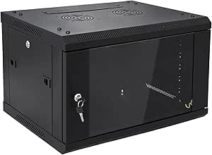 Amazon.com: 6U Wall Mount Server Cabinet Network Rack Enclosure Locking ...