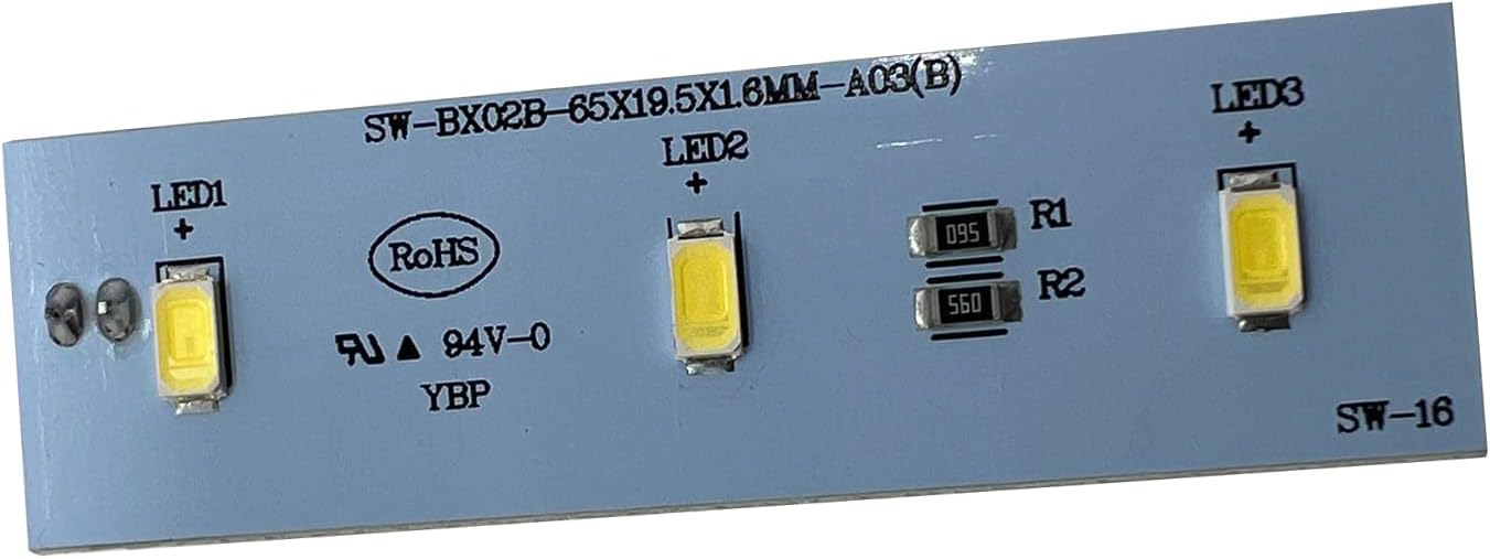 Amazon.com: SW-BX02B Refrigerator LED Light Board DC 12V, Replacement ...
