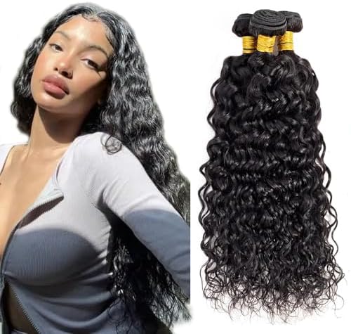 Amazon.com : Wet And Wavy Bundles Human Hair Water Wave Bundle 22 24 26 ...