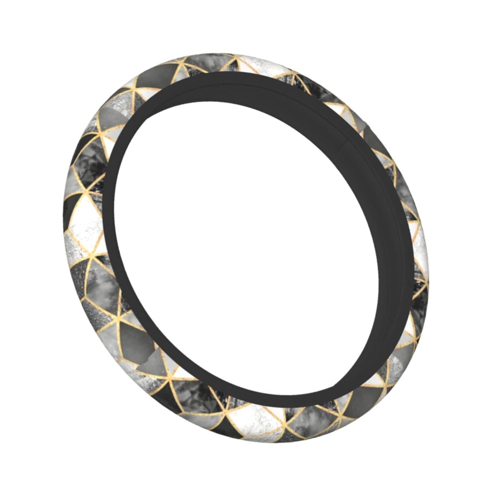 Snapklik.com : Grey Marble Car Steering Wheel Cover For Men 15 Inch Car ...