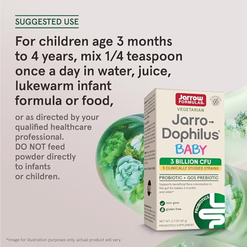 Jarrow Formulas® Jarro-Dophilus® Baby Probiotic + GOS Prebiotic ...