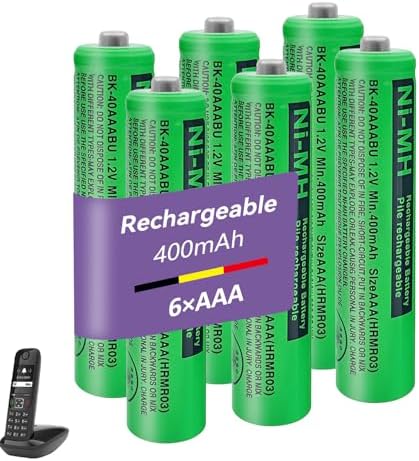 Amazon.com: HIECTPRO BK-30AAABU NI-MH AAA Rechargeable Battery 1.2V ...