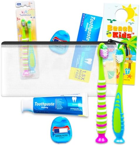 Amazon.com: Oral Care Traveling Kit for Kids - Bundle with 2 Travel ...