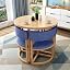 Dark Blue Round Dining Table and Chair Set - Office Reception, Lounge ...