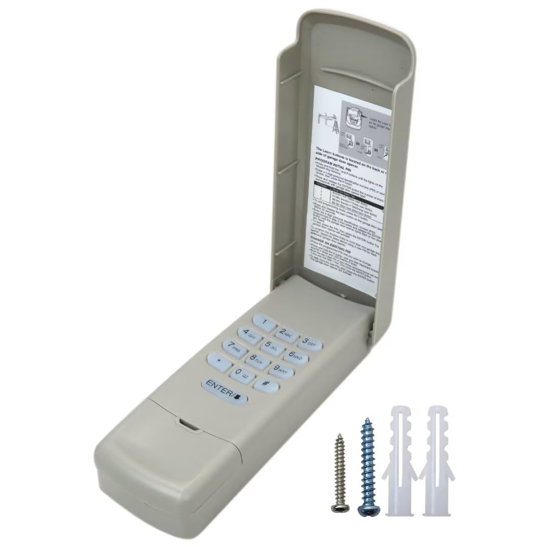 Amazon.com: Garage Door Wireless Keypad, 315 390MHz Door Opener Remote ...