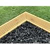 Doric Grey Rubber Safety Play Bark Mulch Chippings 20KG (50L) / Bag - 1 ...